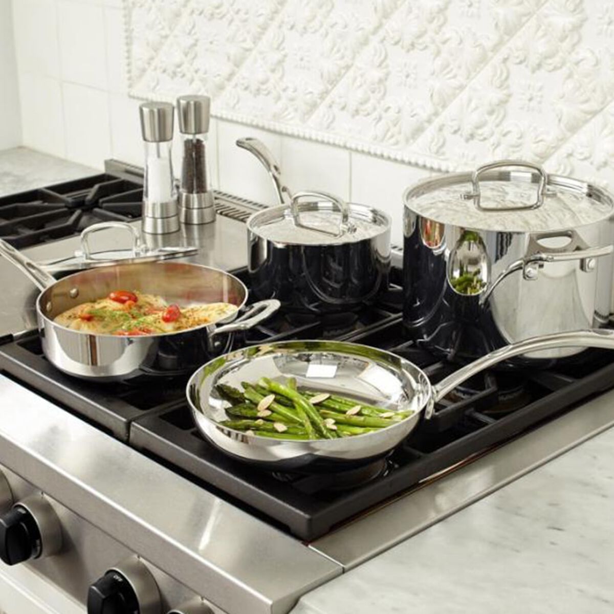 French Classic Tri-Ply Stainless Cookware 13 Piece Set - Cuisinart