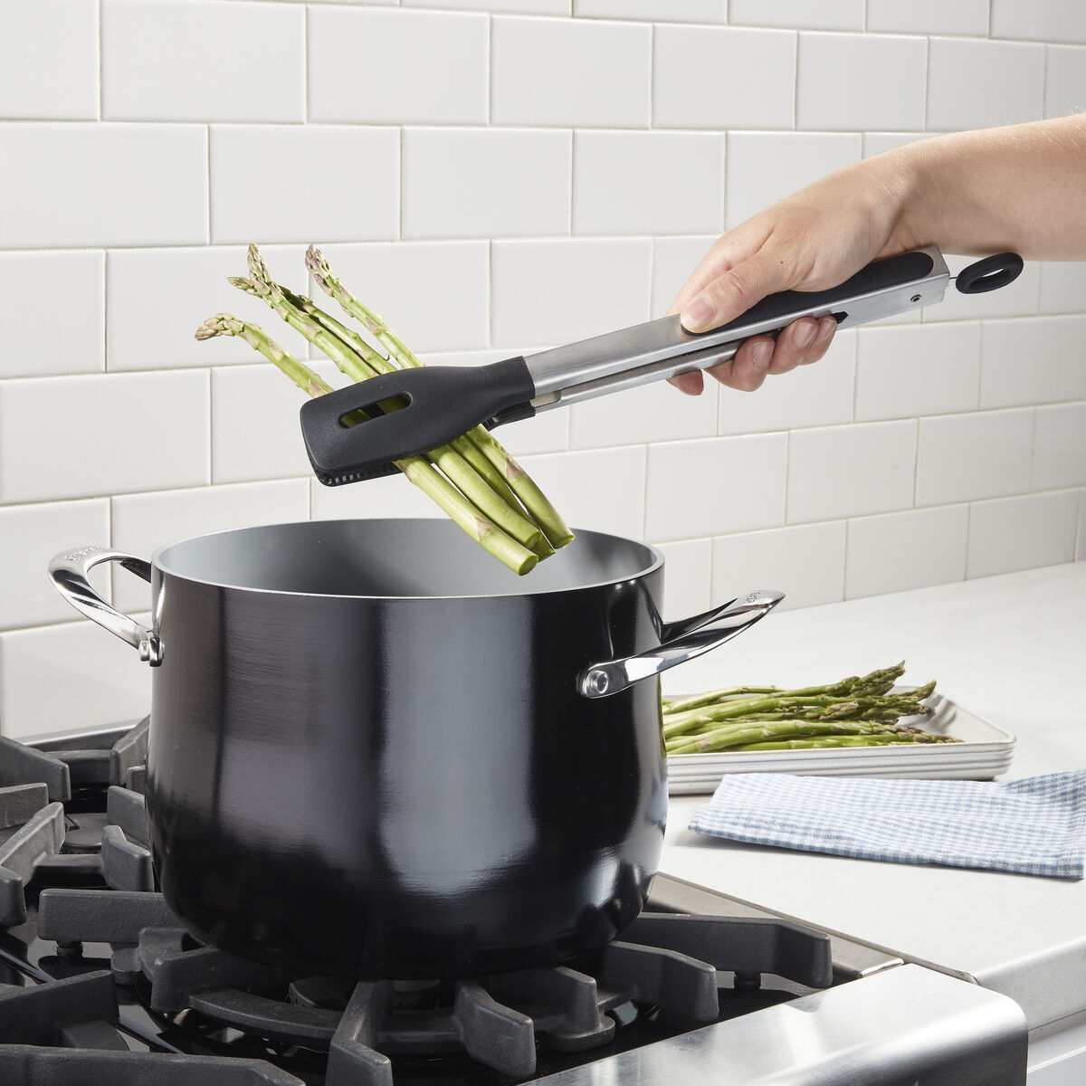 12" Squared Head Silicone Tongs - Cuisinart