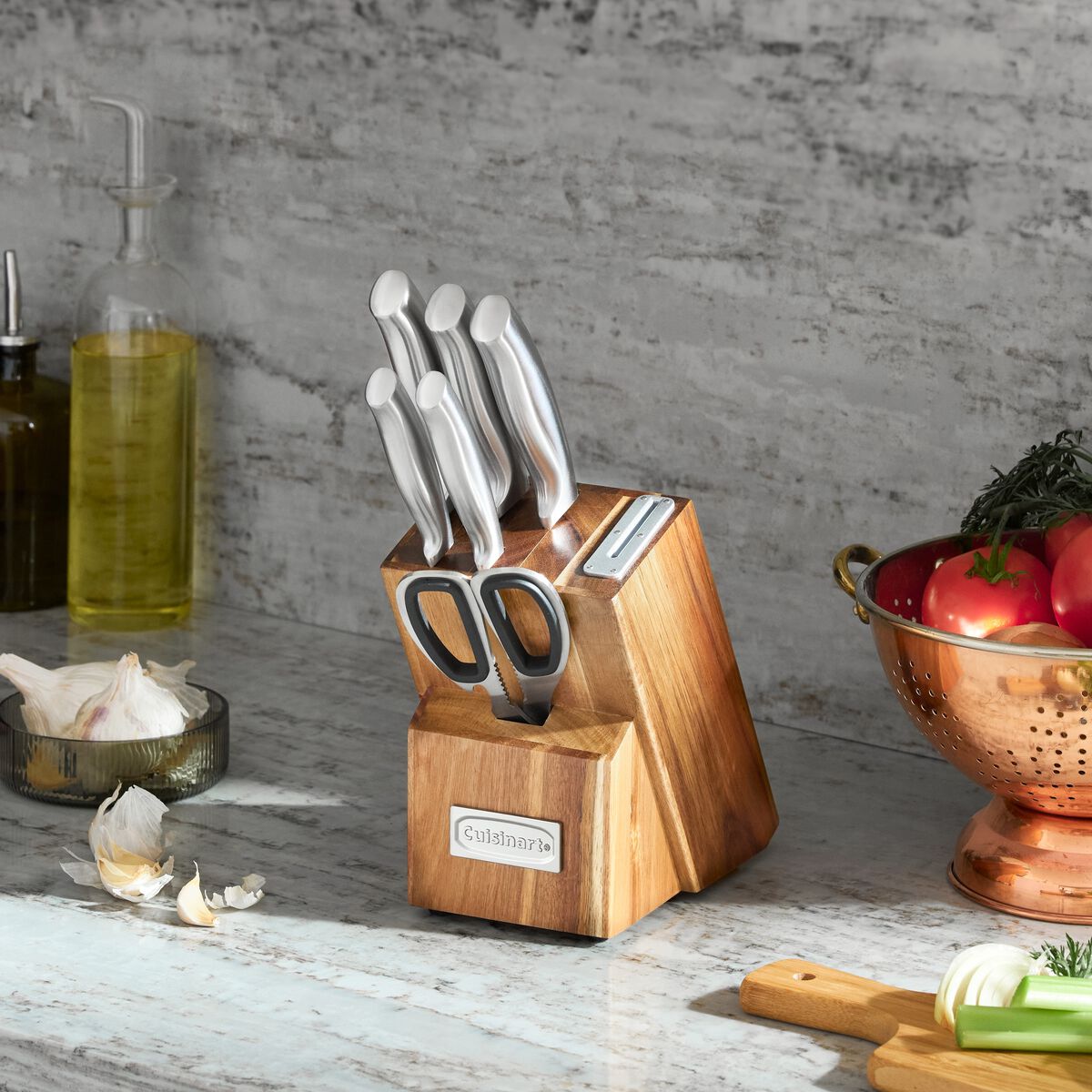 7-Pc Stainless Steel Essentials Knife Block Set - Cuisinart