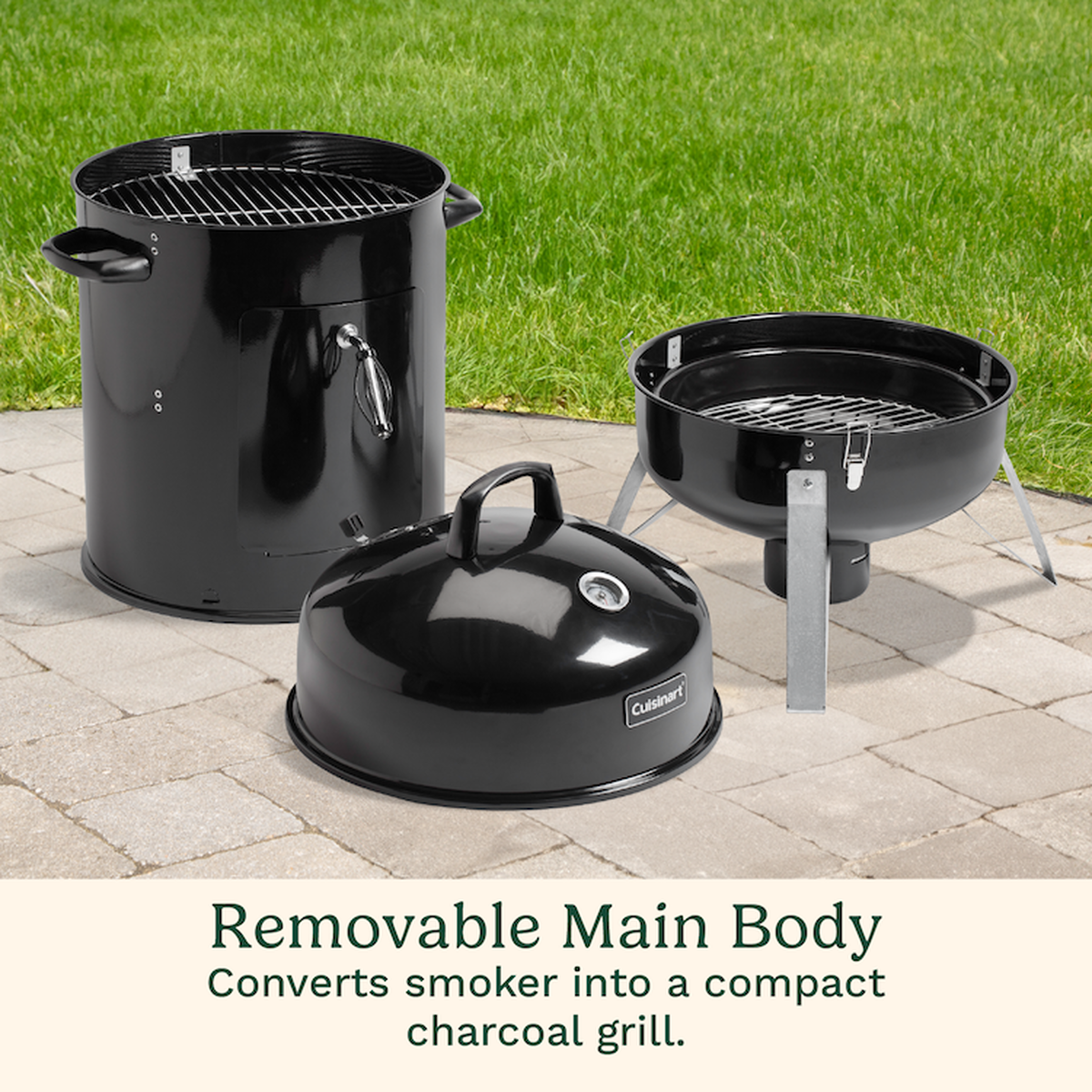 Vertical 18" Charcoal Smoker | Cuisinart Smokers & Pellet Grills