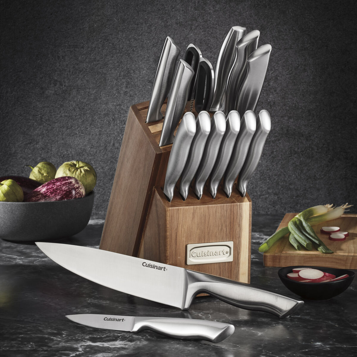 15-Pc Elite Series Stainless Knife Block Set - Cuisinart