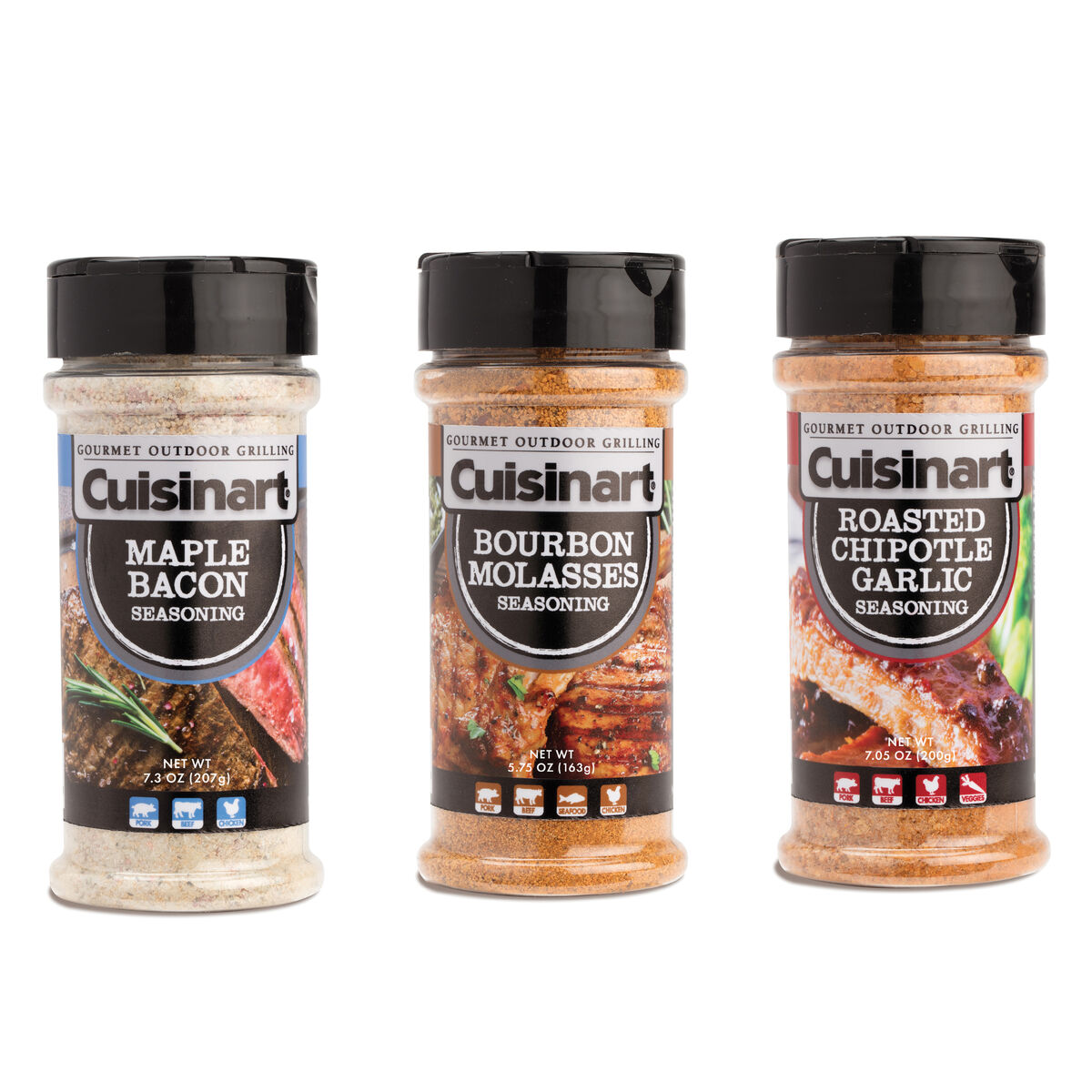 Barbecue Seasoning Variety Pack - Bourbon Molasses, Maple Bacon, and ...