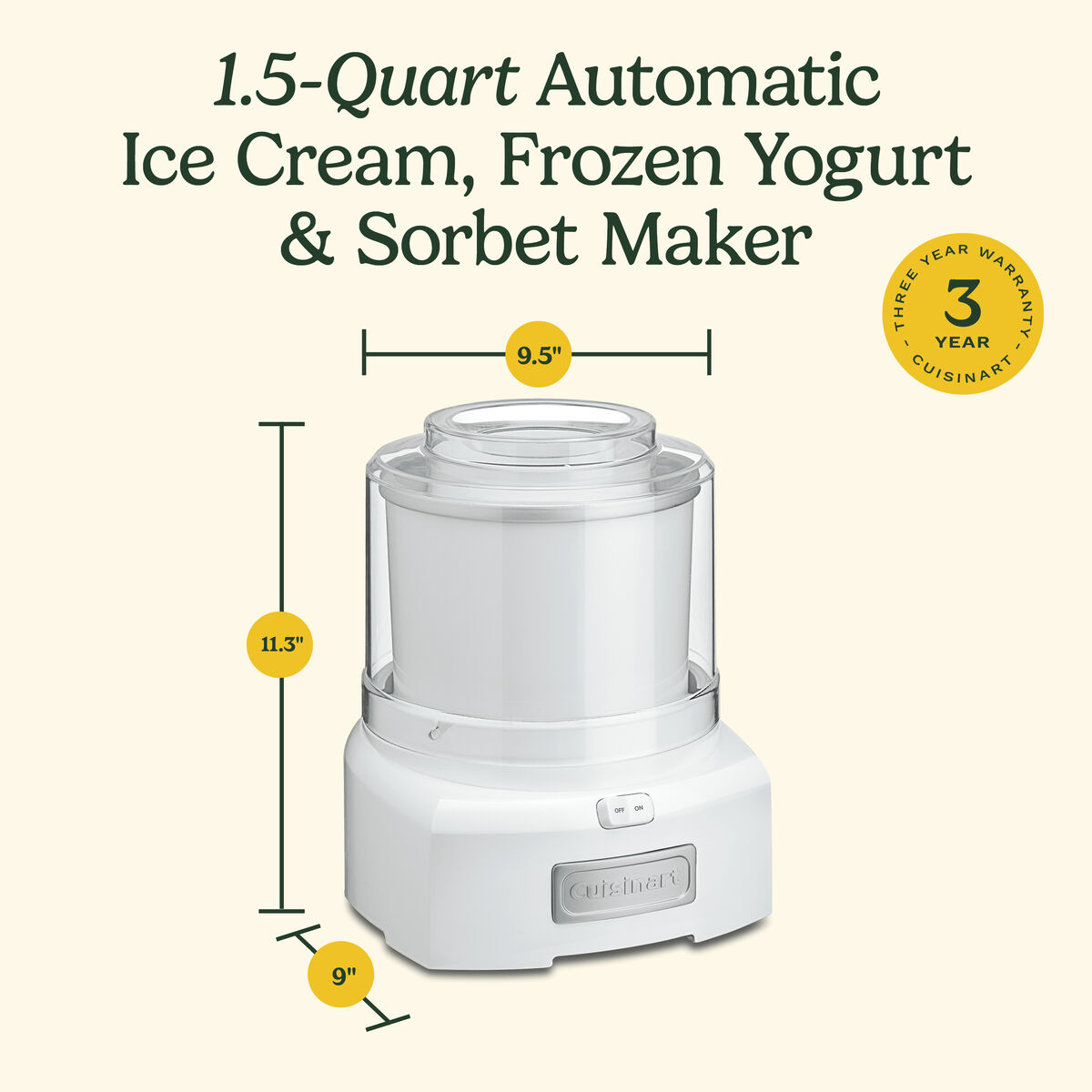 Frozen Yogurt - Ice Cream & Sorbet Maker - Cuisinart