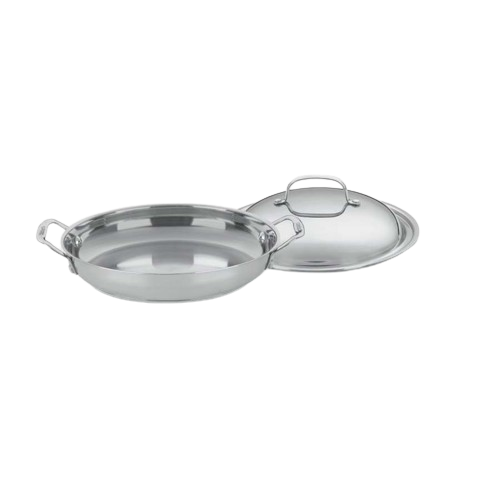 Chef's Classic™ Stainless 12" Everyday Pan with Medium Dome Cover ...