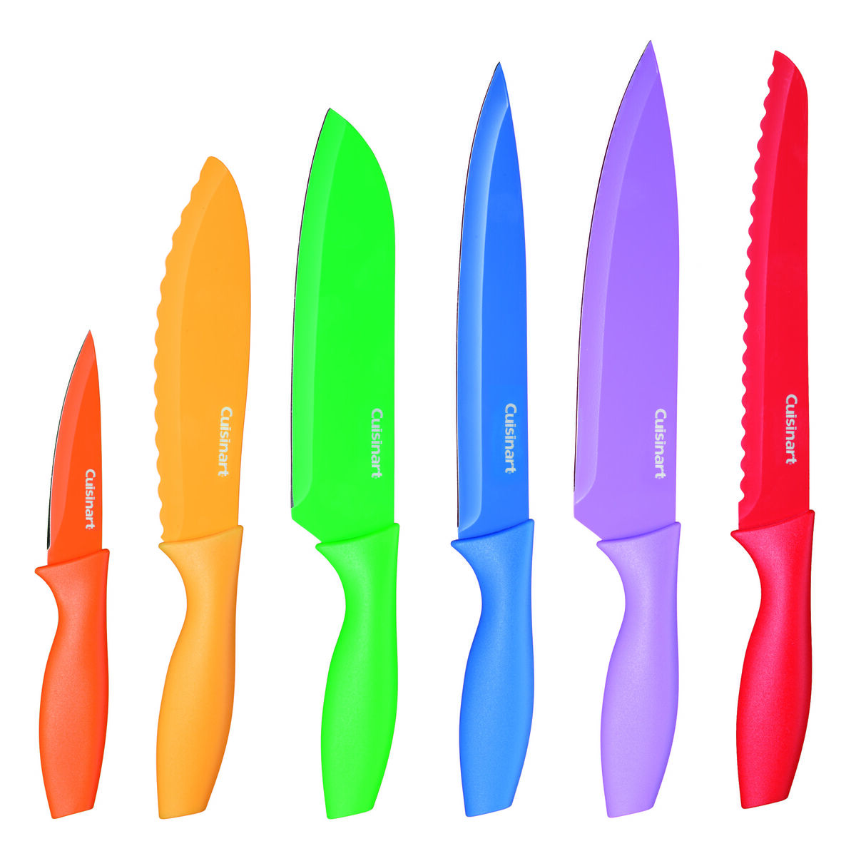 12 Piece Nonstick Color Knife Set with Blade Guards - Cuisinart