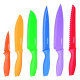 12 Piece Nonstick Color Knife Set with Blade Guards - Cuisinart