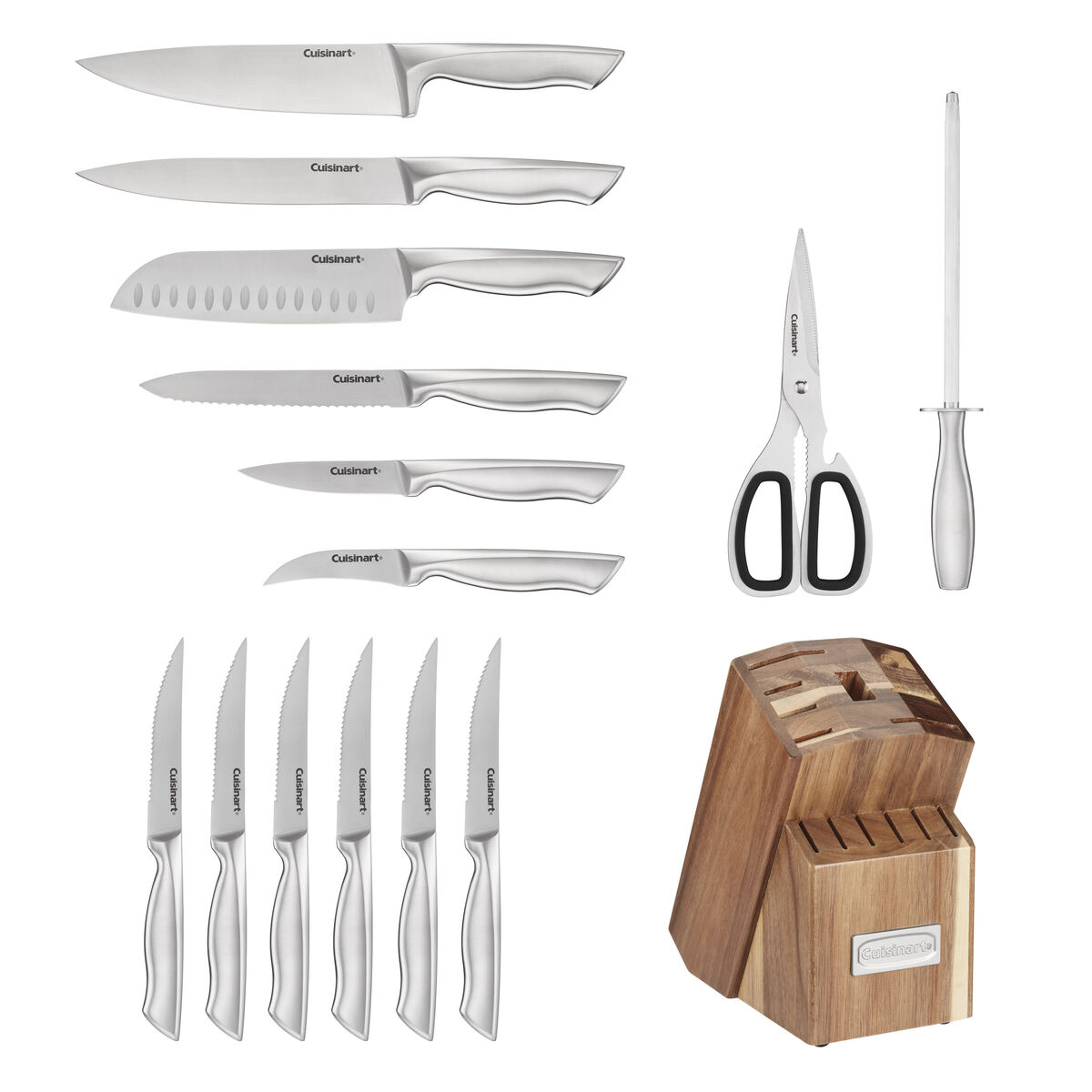 15-Pc Elite Series Stainless Knife Block Set - Cuisinart
