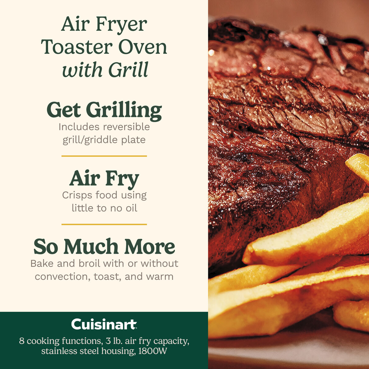 how to cook a steak in toaster oven