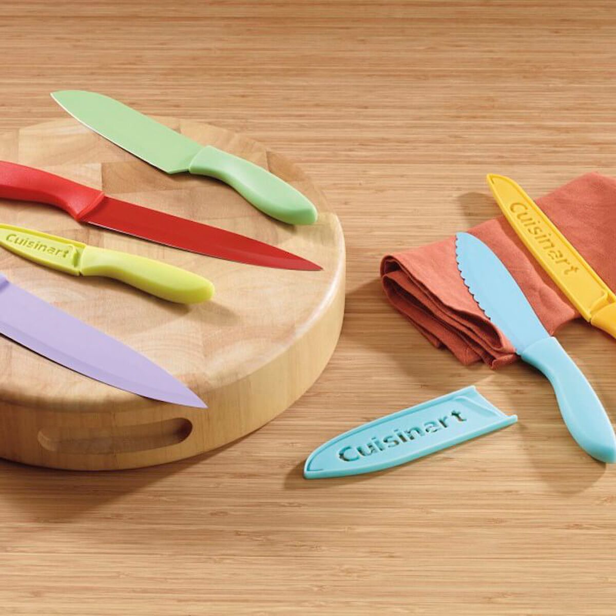 12 Piece Ceramic Coated Color Knife Set with Blade Guards - Cuisinart