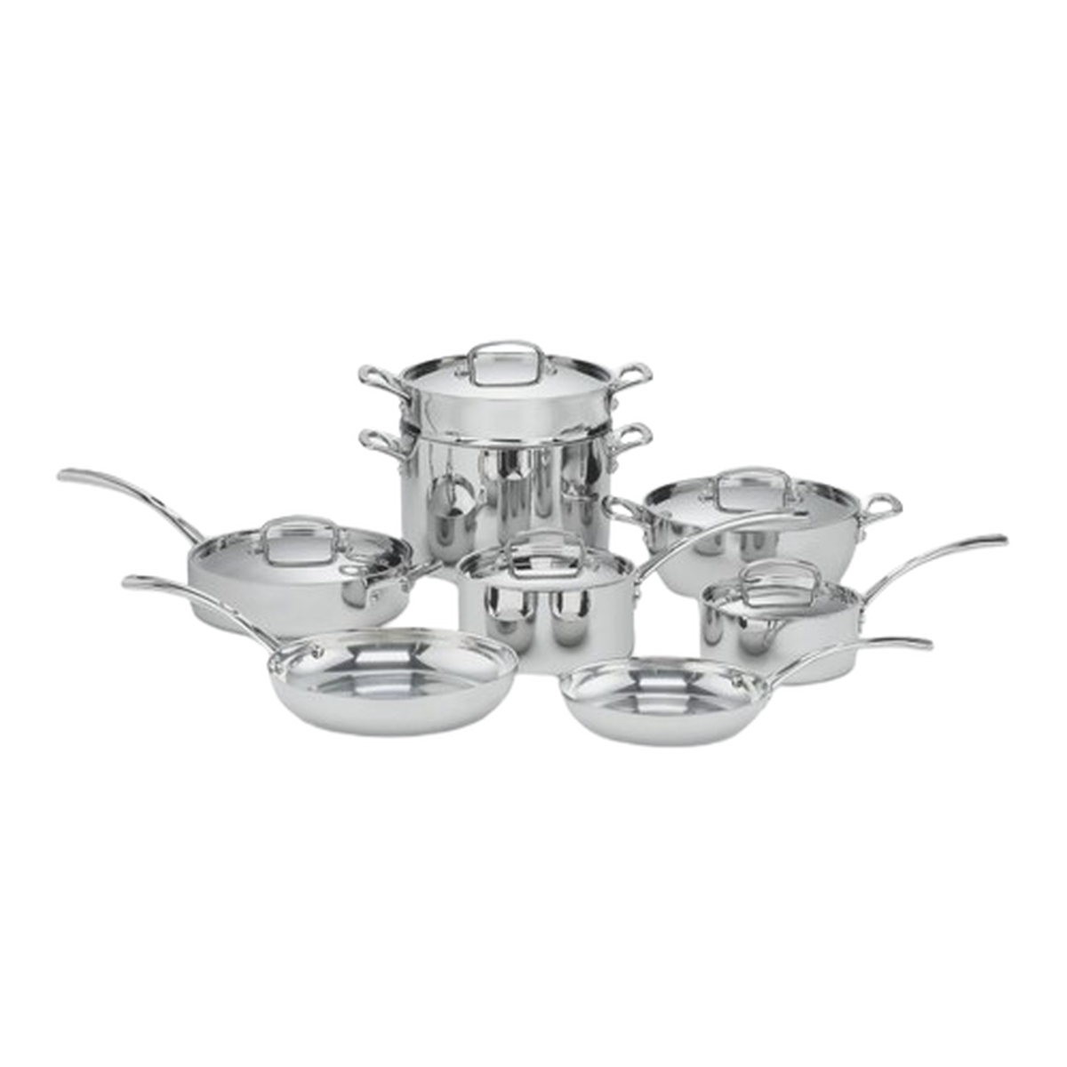 French Classic Tri-Ply Stainless Cookware 13 Piece Set - Cuisinart
