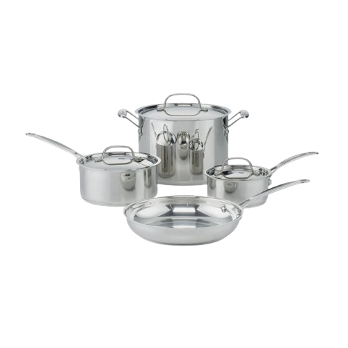 7-Pc Chef's Classic Stainless Cookware Set - Cuisinart