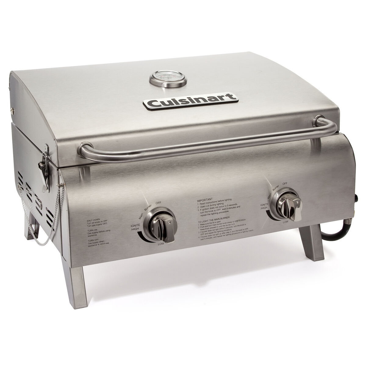 Chef's Style Stainless Tabletop Grill | Cuisinart Portables