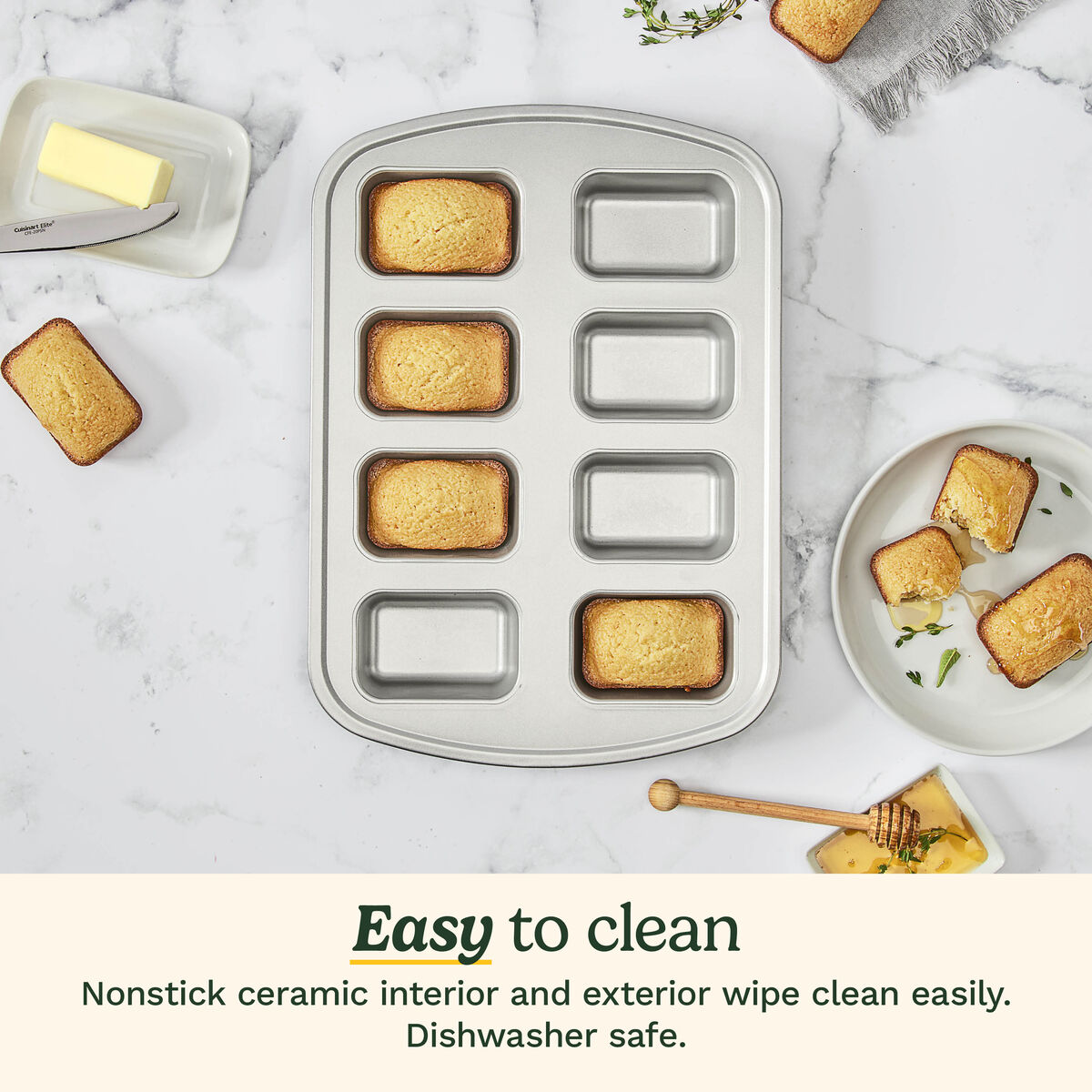 Chef's Classic™ Non-Stick 8-Cup Mini Cornbread Pan - Cuisinart