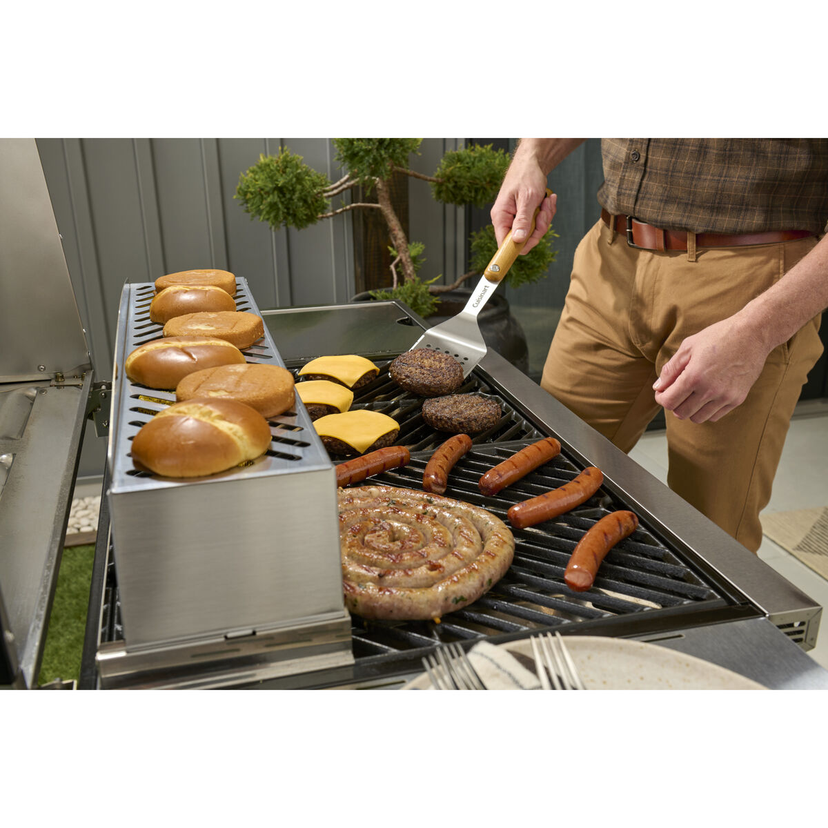 Cuisinart Propel+ Four Burner 3-in-1 Gas Grill (Grill, Griddle, Pizza ...