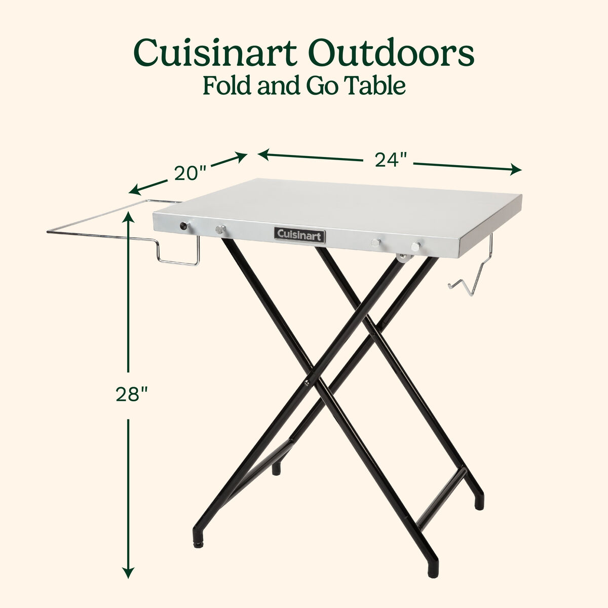 Fold 'n Go Prep Table & Grill Stand - Cuisinart