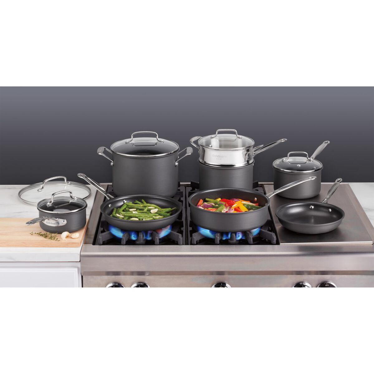 Discontinued Chef's Classic™ Nonstick Hard Anodized Cookware 13 Piece ...