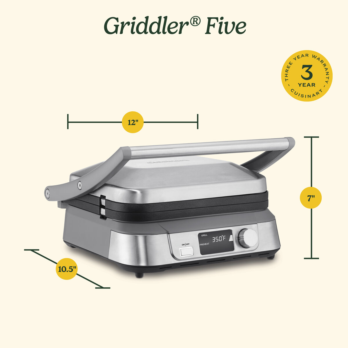 Griddler Five | 5-in-1 Cooking Options - Cuisinart
