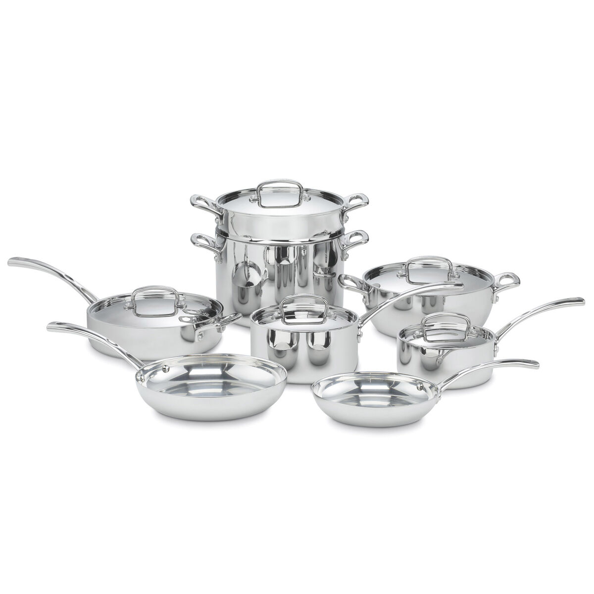 French Classic Stainless 13 Pc. Cookware | Made in France, Tri-Ply ...