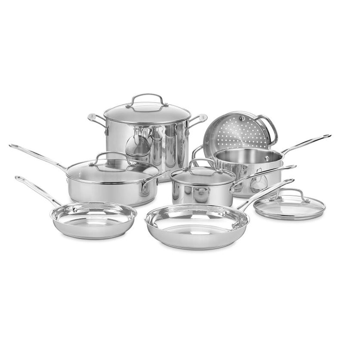 11-Pc Chef's Classic Stainless Cookware Set - Cuisinart