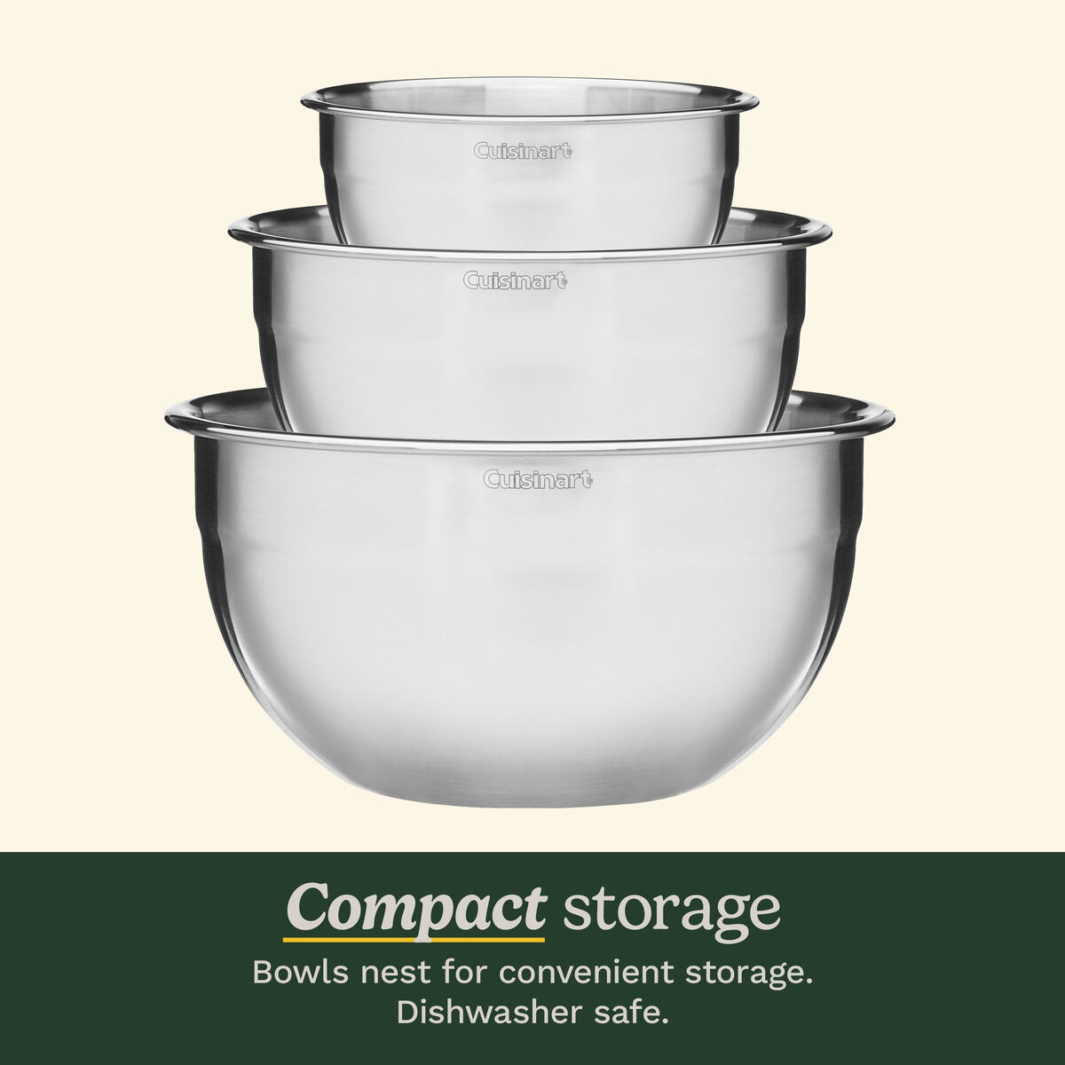 Stainless Steel Mixing Bowls with Lids - Cuisinart