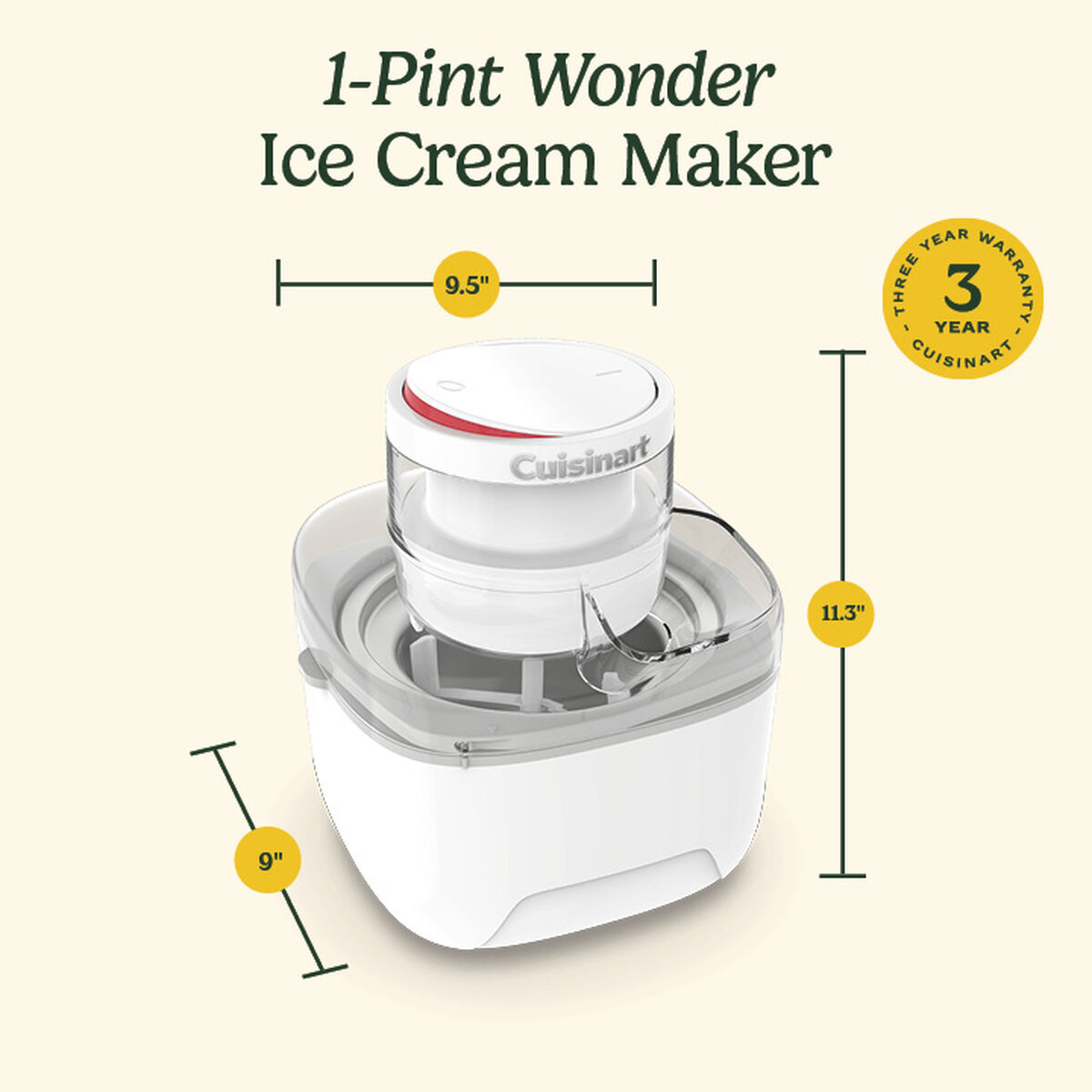 1 Pint Wonder Ice Cream Maker - Cuisinart