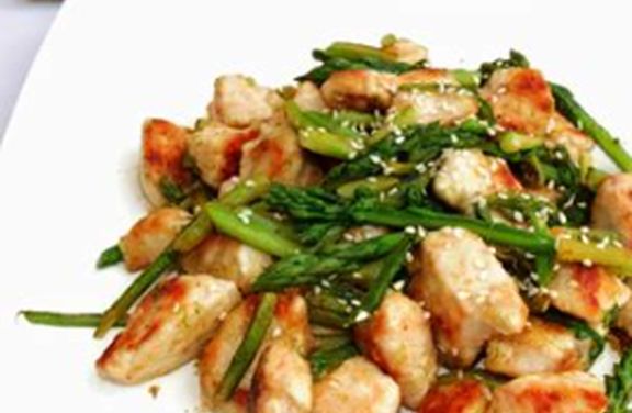 Grilled Chicken with Spring Vegetables