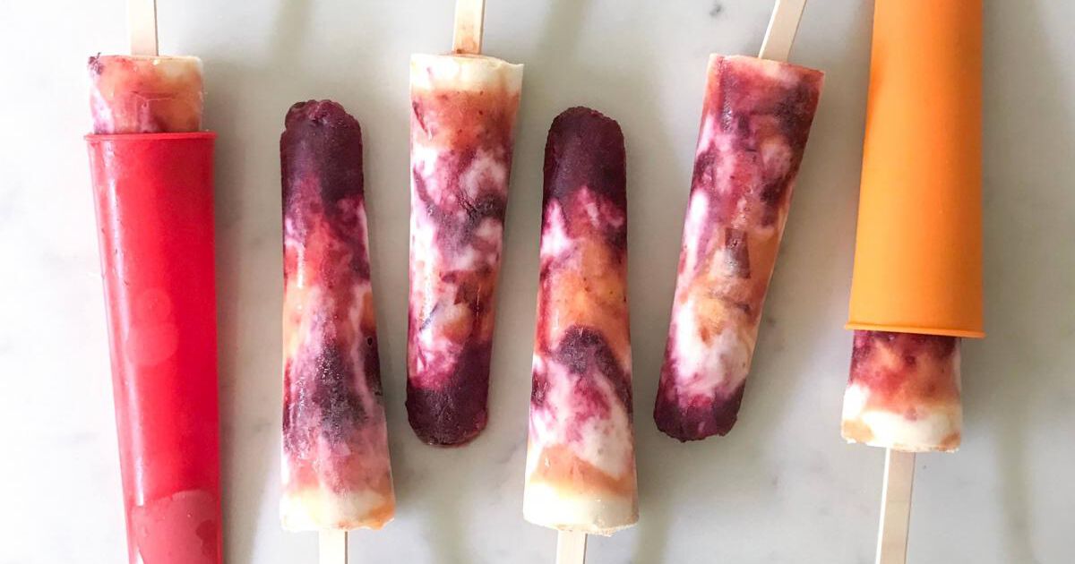 Summer Peach & Cherry Swirl Popsicles - Recipes - Cuisinart