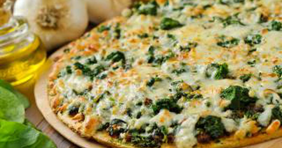 spinach pizza base