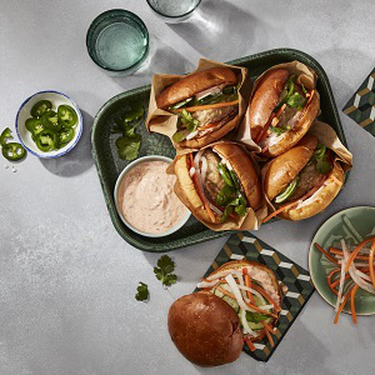 Banh Mi Chicken Burgers