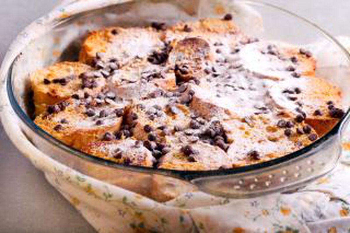 chocolate chip bread pudding