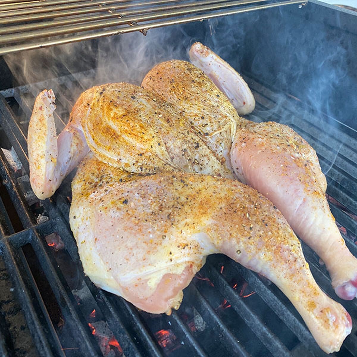 how to grill chicken breast quarters