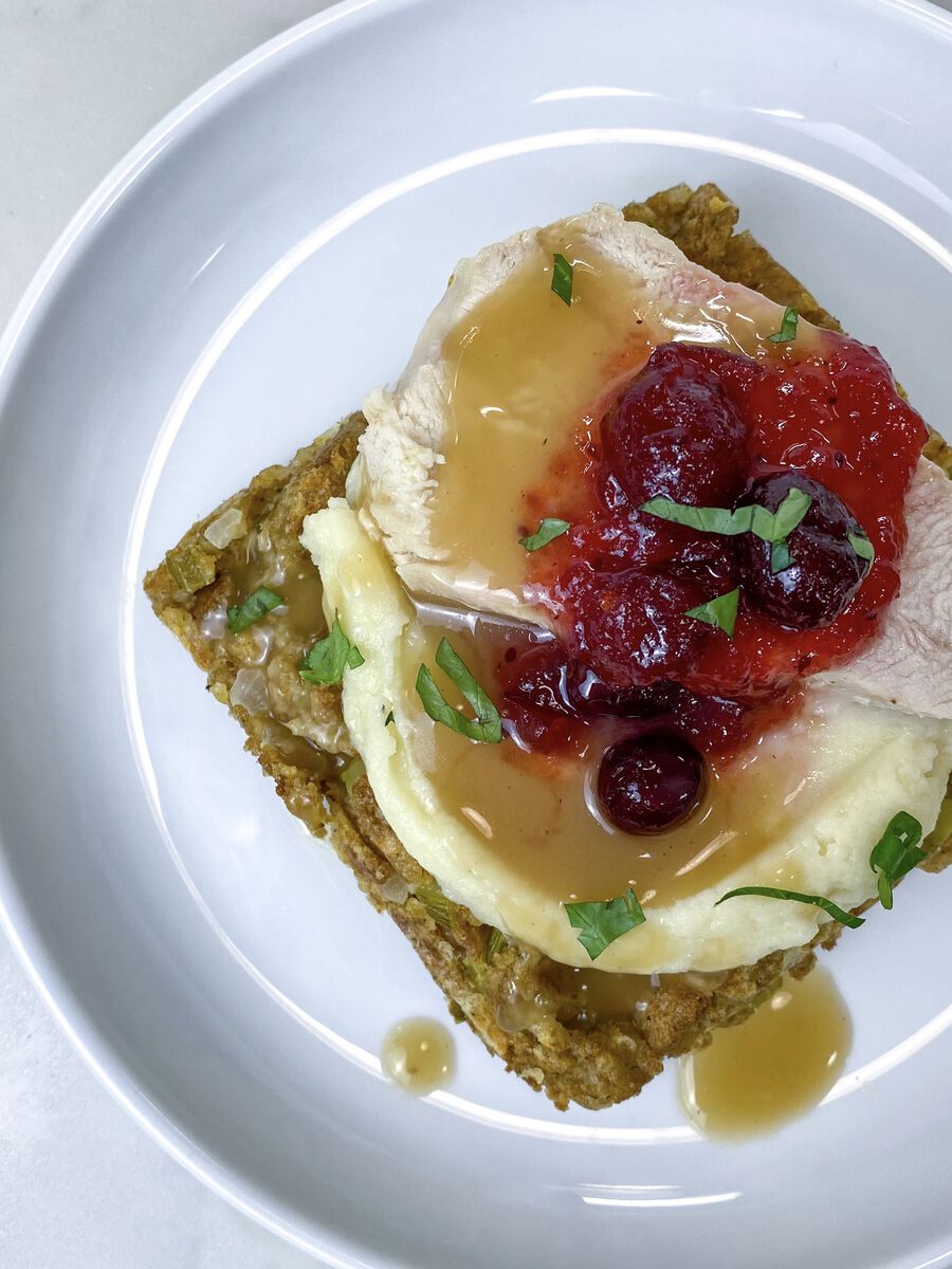 Leftover Thanksgiving Waffles