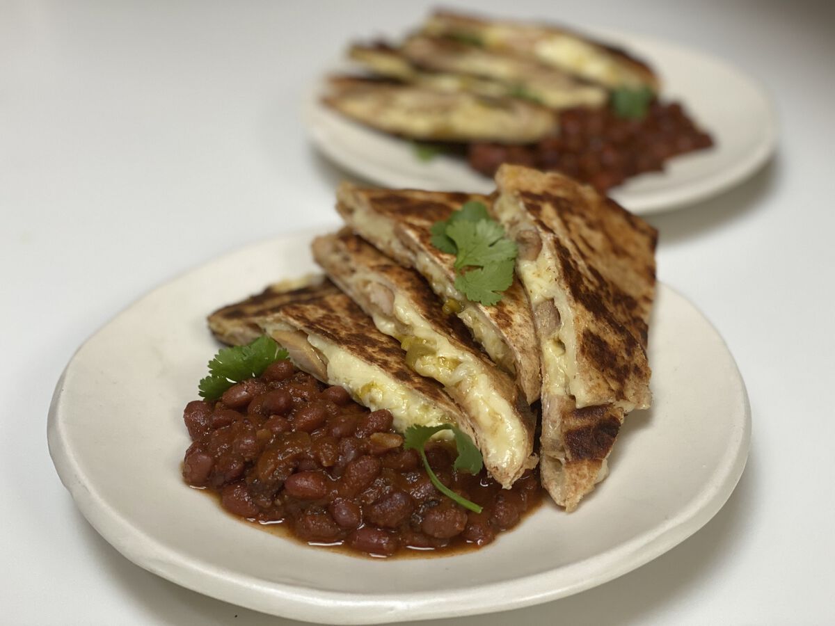 Green Chile Quesadillas