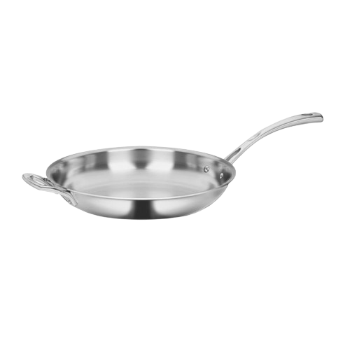 French Classic Tri-Ply Stainless Cookware 12" Frying Pan with Helper ...