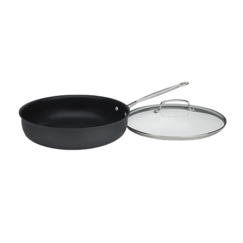 Chef's Classic™ Nonstick Hard Anodized 12" Deep Frying Pan with Cover ...