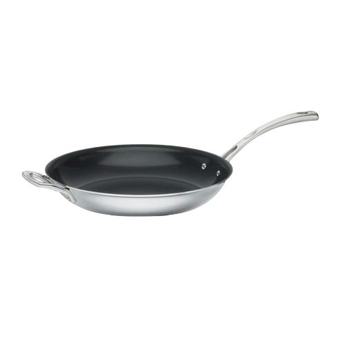 French Classic Tri-Ply Stainless Cookware 12" Nonstick Frying Pan with ...