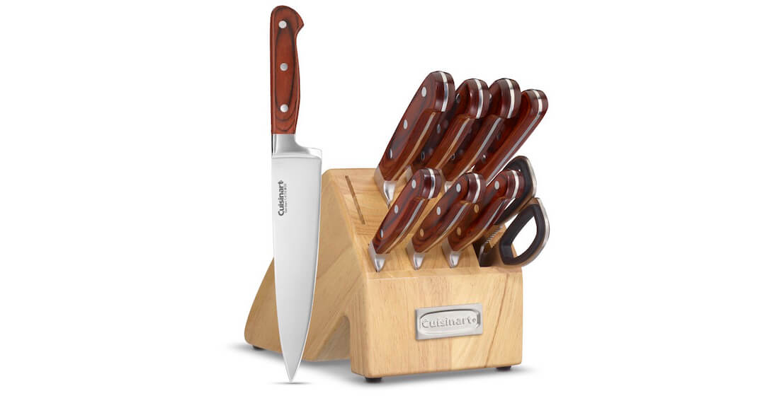 Discontinued Professional Series Pakka Wood 10 Piece Cutlery Block Set ...